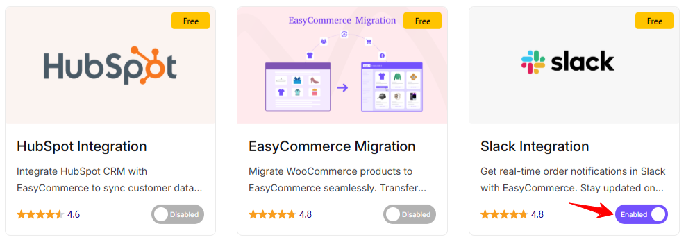 Slack Integration – EasyCommerce